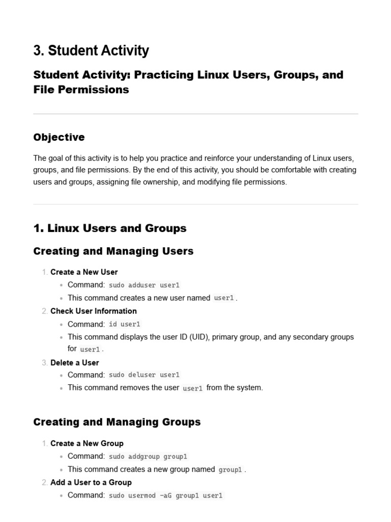 4practicing Linux Users Groups And Pdf Unix Operating System Technology