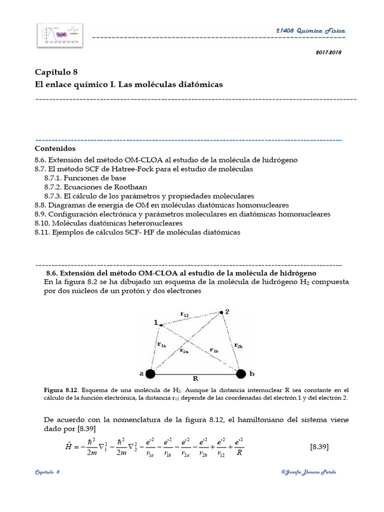 21048-Capítulo 8b-1718 | PDF | Método Hartree-Fock | Enlace químico