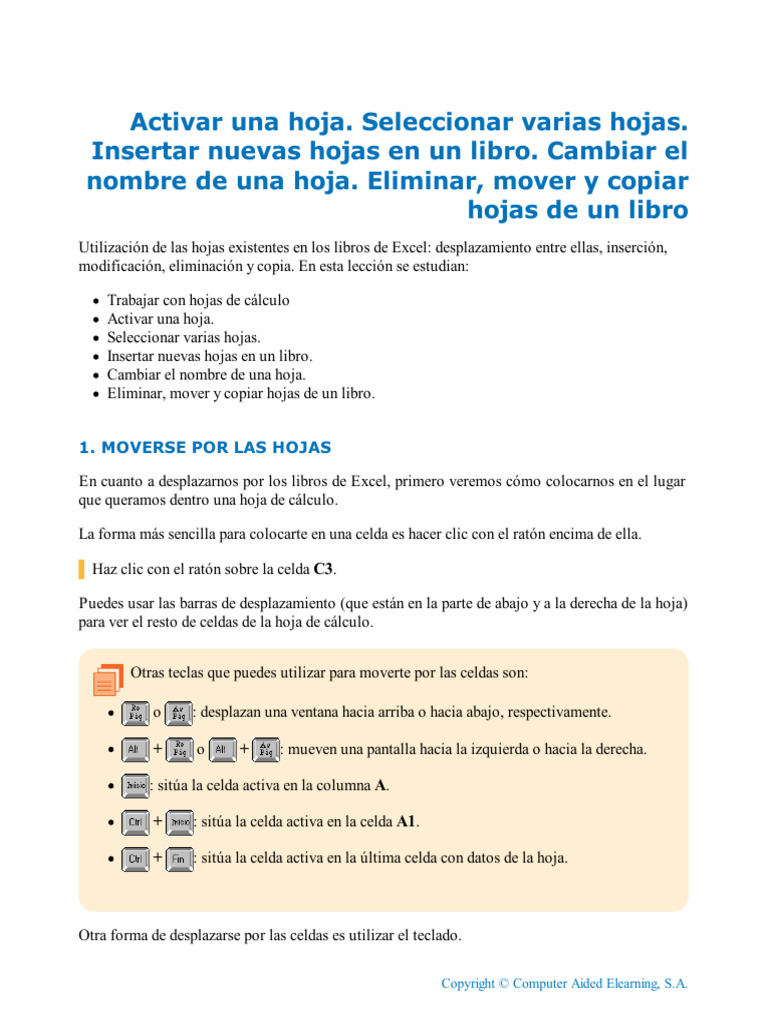 Adgg021po Lec05 | PDF | Hoja de cálculo | Microsoft Excel