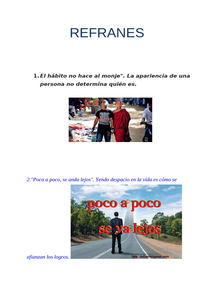 Refranes | PDF