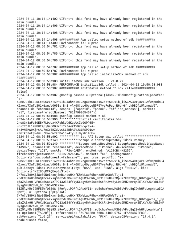 Id SDK Logs | PDF | Cryptography | Secure Communication