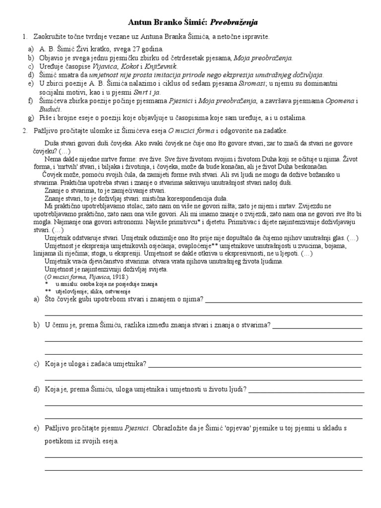 Antun Branko Simic | PDF