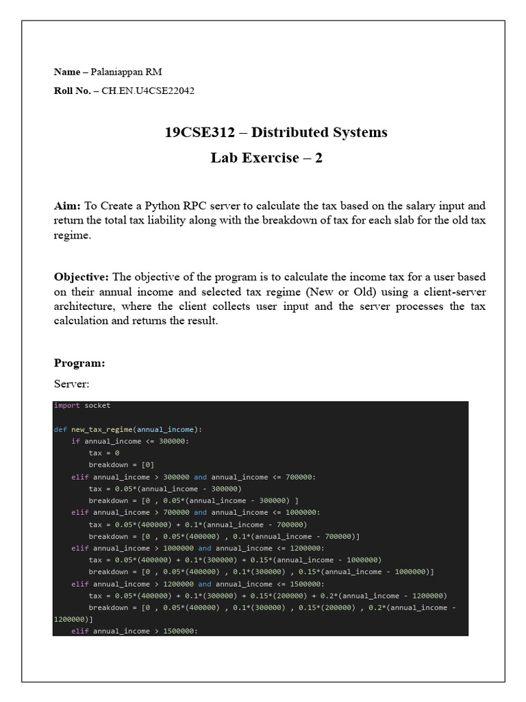 22042_Exercise2 | PDF | Client (Computing) | Network Socket