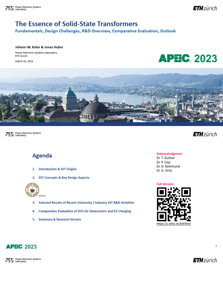APEC 2023 SST Tutorial Extended Version | PDF | Transformer | Rectifier