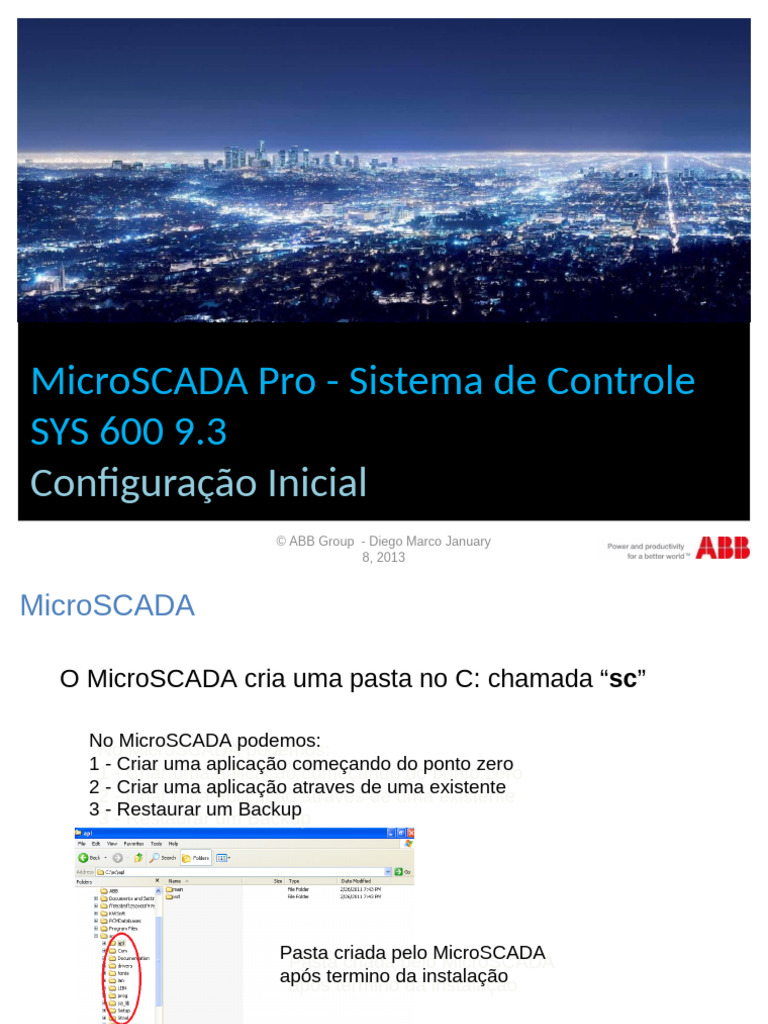 01 - 6 MicroSCADA - Configuração Inicial | PDF | Inicialização ...