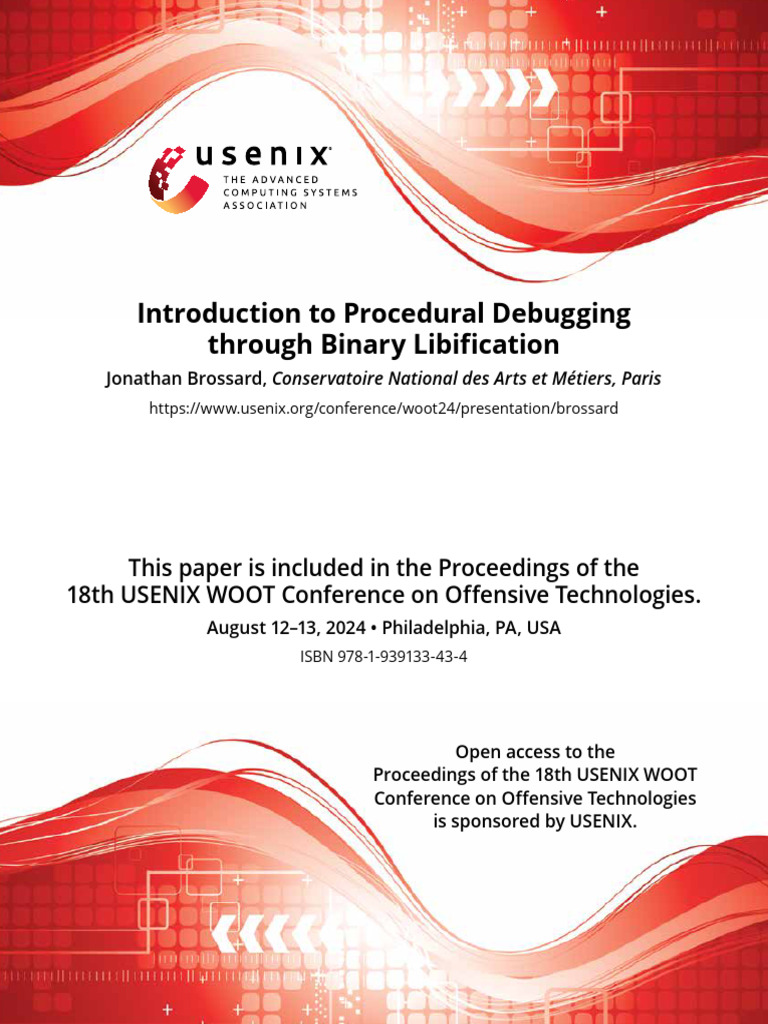 Introduction to Procedural Debugging through binary libification | PDF | Kernel (Operating ...
