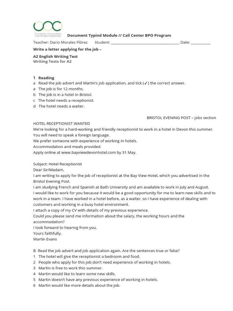 Document Typing, Homework | PDF