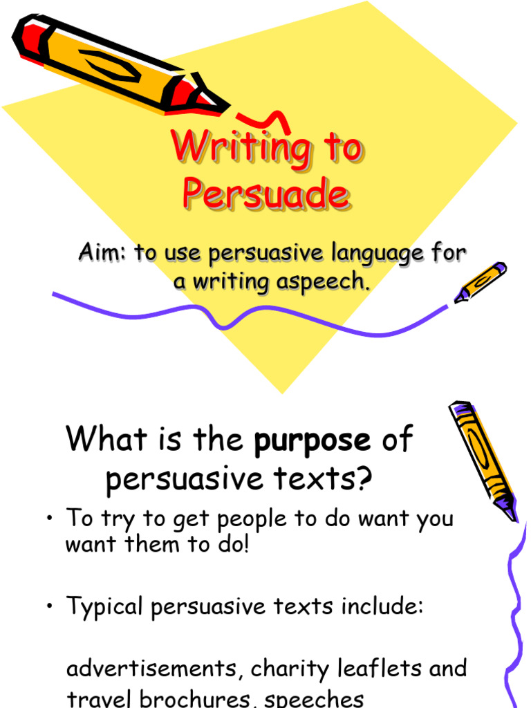 Persuasive Writing Techniques Guide | PDF