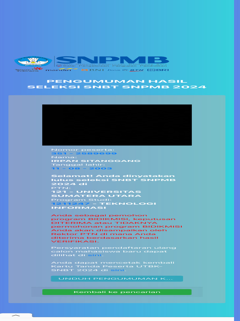 Fake SNBT SNPMB Utbk SBMPTN 2024 Generator | PDF