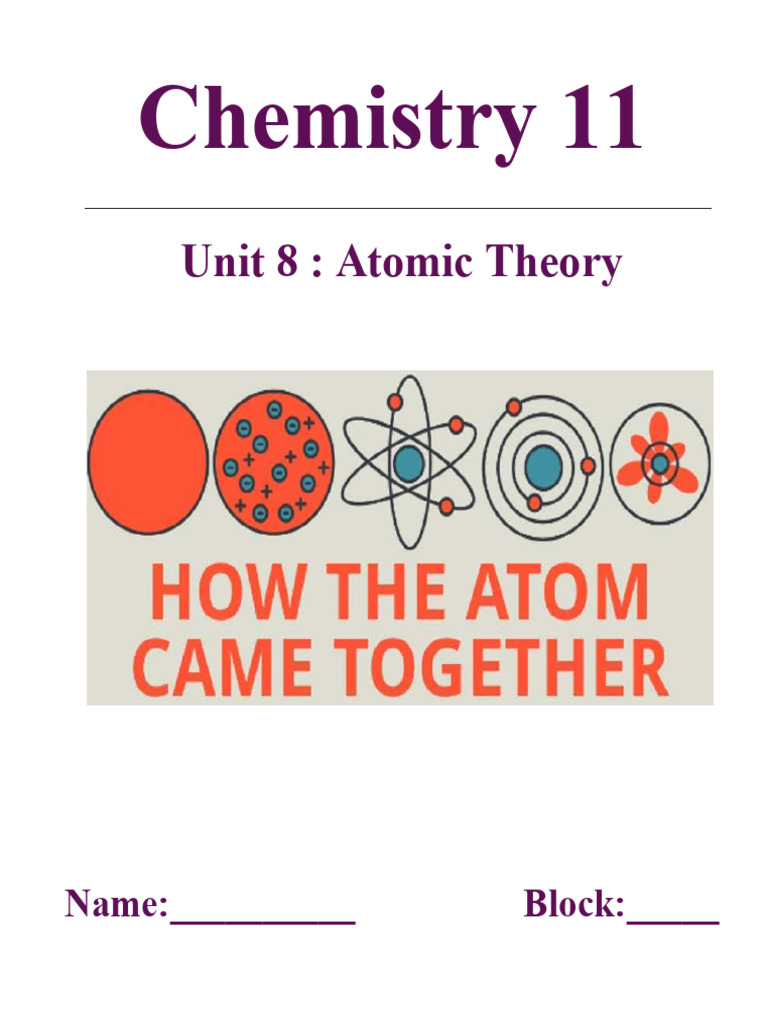 Atomic Theory Overview and Models | PDF | Electron Configuration ...