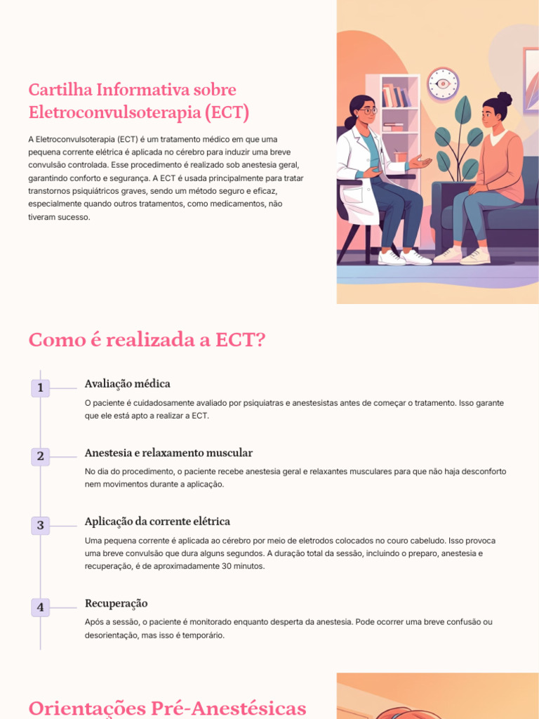 Cartilha-Informativa-sobre-Eletroconvulsoterapia-ECT | PDF | Depressão | Psiquiatria