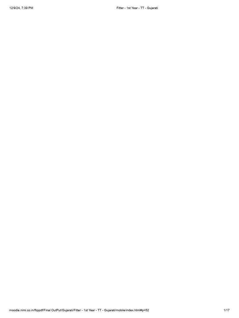 Fitter - 1st Year - TT - Gujarati | PDF