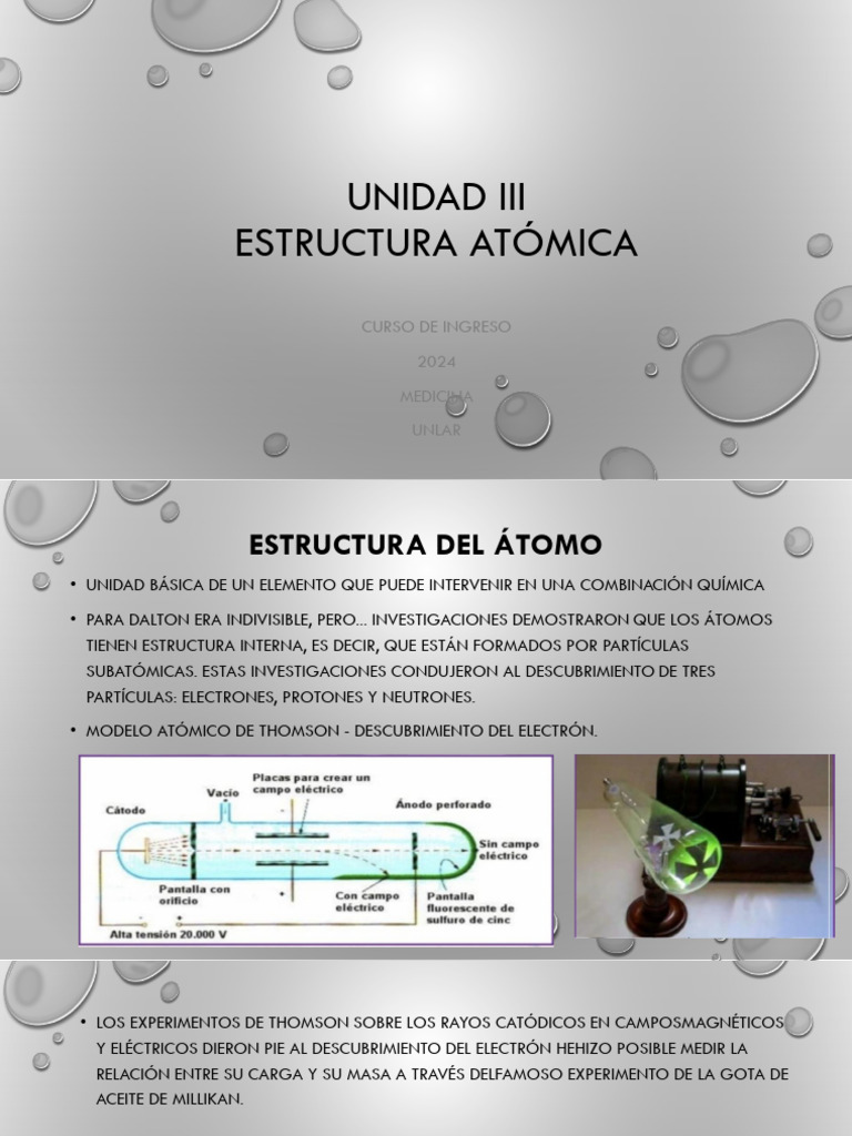 Estructura Del Atomo | PDF | Átomos | Isótopo