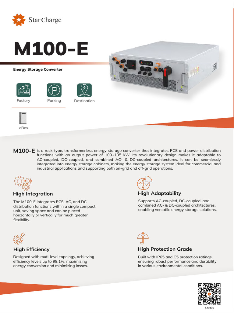 Energy Storage Converter - M100-E | PDF | Alternating Current | Energy ...