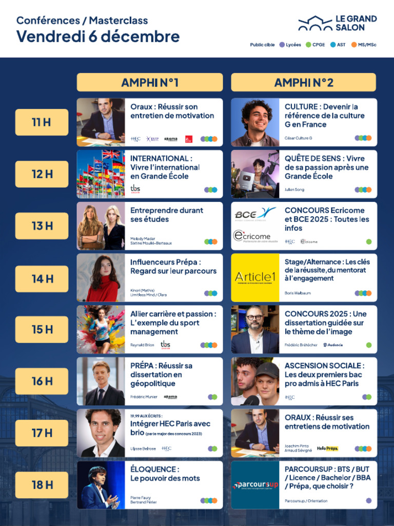 6745e2e7ac447ce806b81e16 - Programme Des Conférences - Le Grand Salon ...
