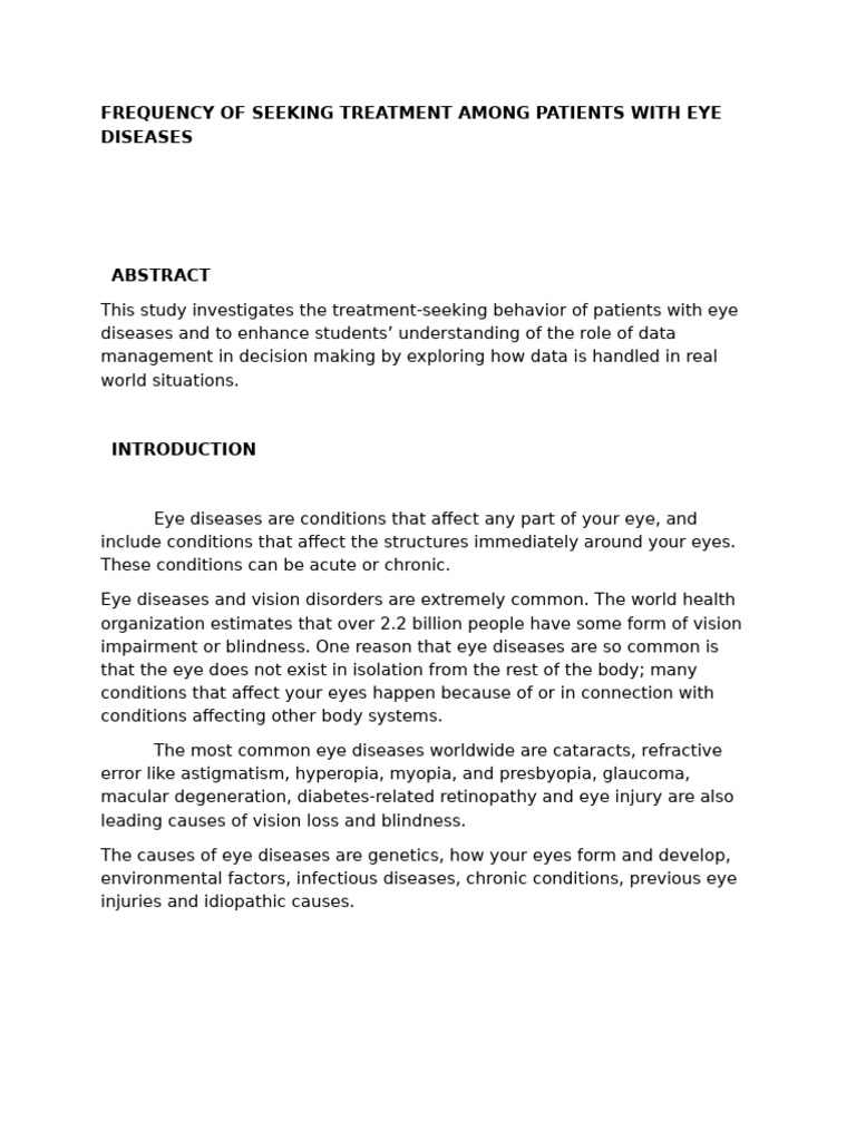 Final Mmw2!!!! | PDF | Visual Impairment | Data