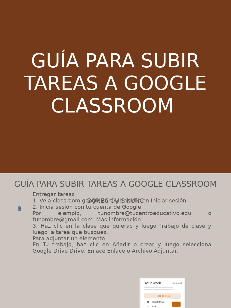 Presentación classroom | PDF