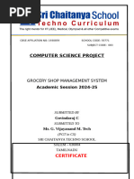 Computer Project Front Page | PDF