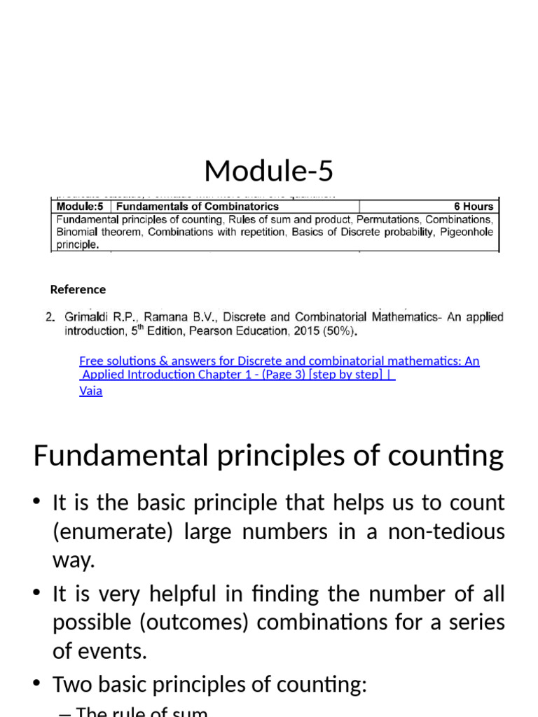 Counting Principles in Combinatorics | PDF | String (Computer Science) | Permutation