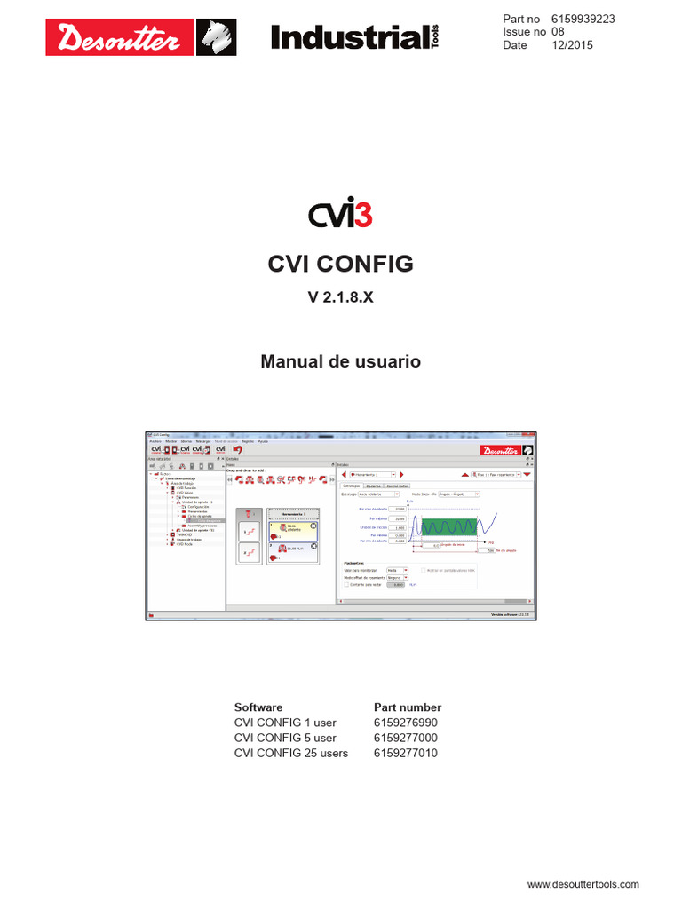 CVI CONFIG. Manual de Usuario V X. Part No Issue No 08 Date 12 - 2015 | PDF | Memoria USB | Software