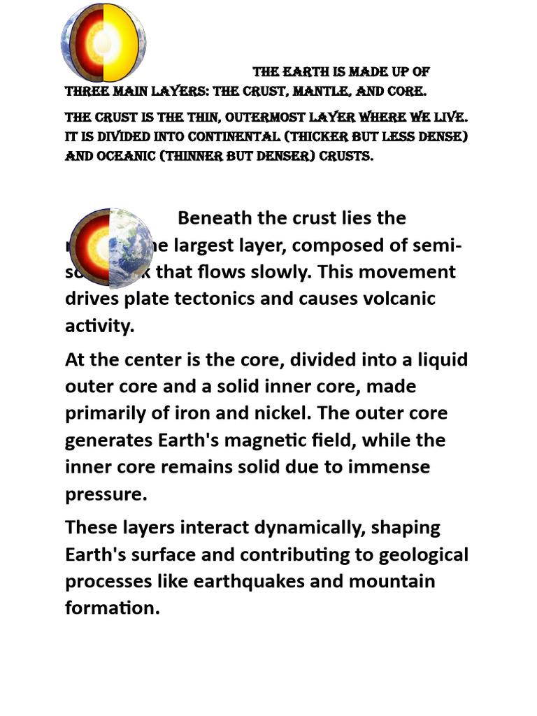 Earth's Layers Explained | PDF
