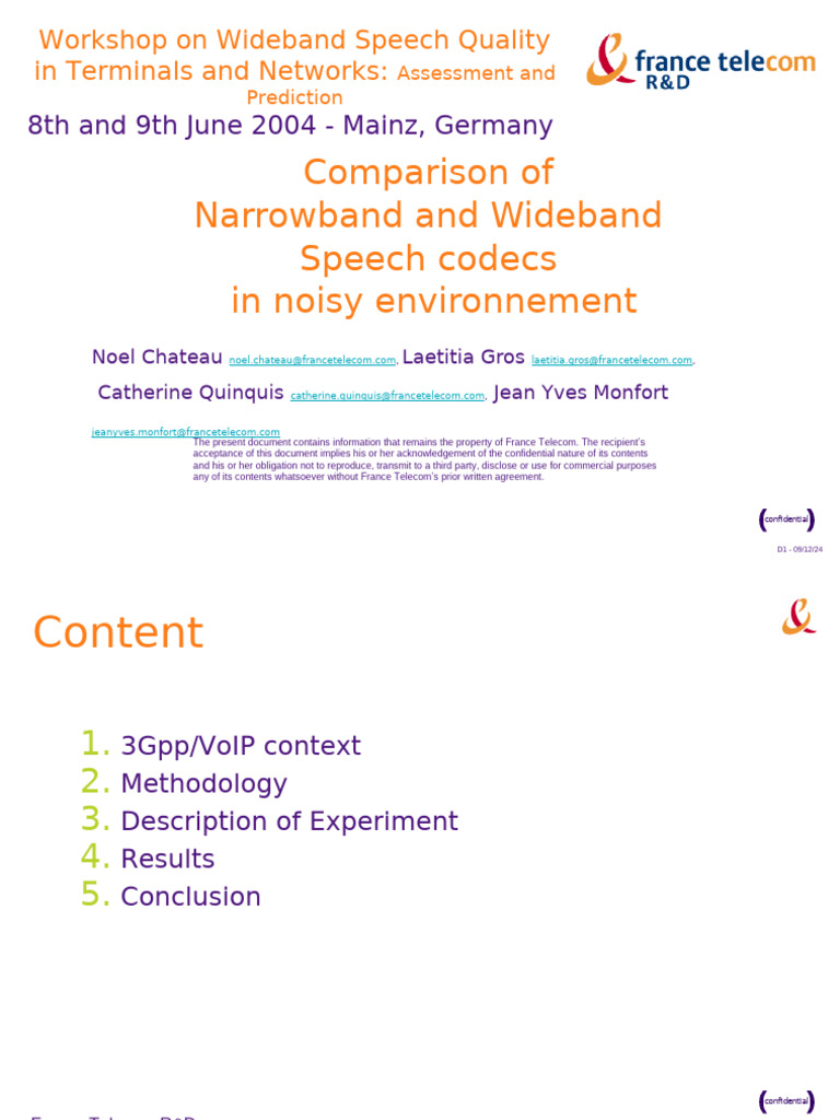 010-wb NB Speech Codecs | PDF | Voice Over Ip | Telecommunications