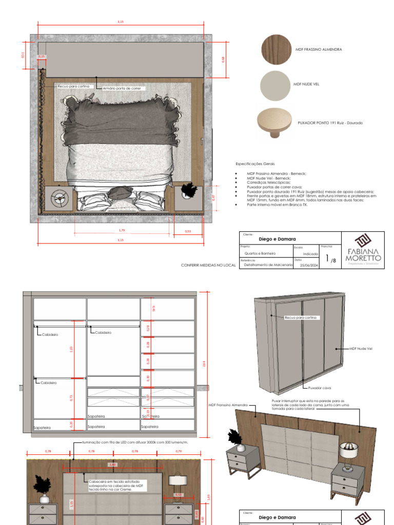 Marcenaria e Imagens Diego e Damara | PDF | Design de interiores