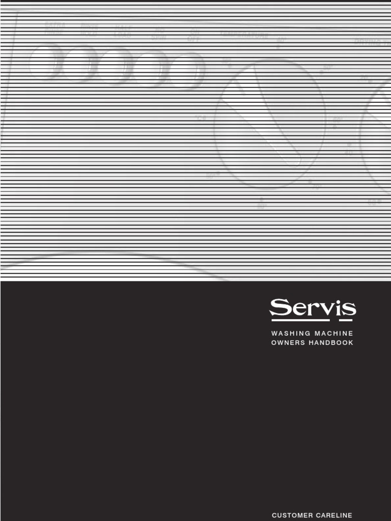Servis Washing Machine Manual | PDF | Ac Power Plugs And Sockets ...