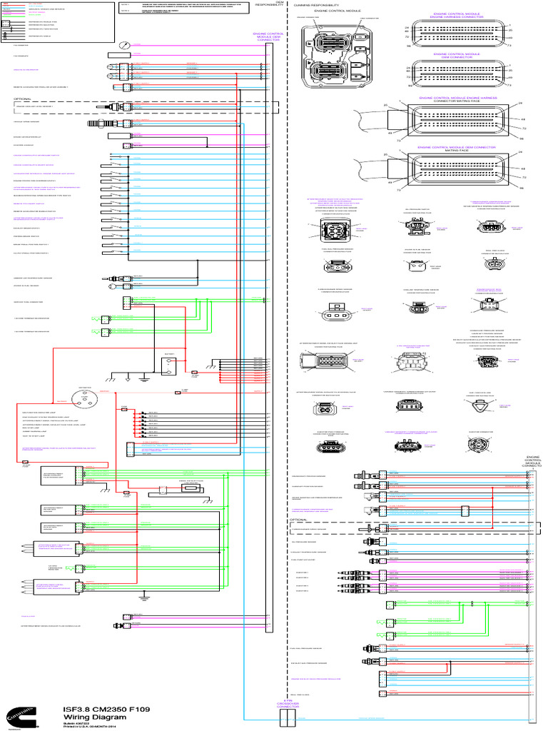 Cummins ISF3.8 Wiring Diagram | PDF | Electrical Connector | Diesel Engine