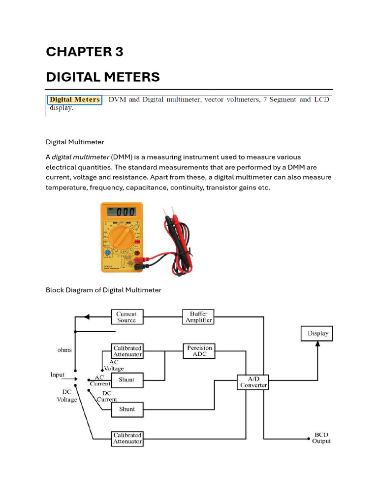 M^0I CHAPTER 3 | PDF | Voltage | Analog To Digital Converter