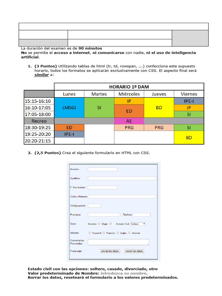 LMSGI Examen 1 Eval 04 12 2024 | PDF | Yo pod | HTML