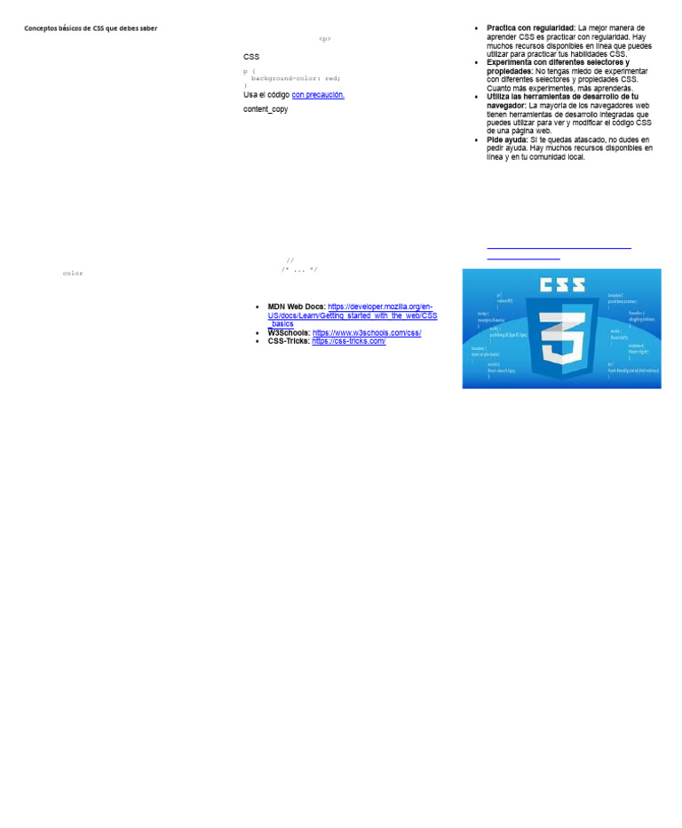 Fundamentos de CSS para Principiantes | PDF | Hipertexto | Red mundial