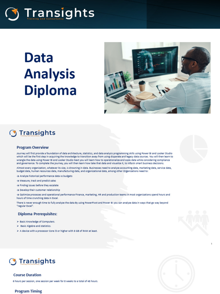Data Analytics Diploma for Professionals | PDF | Data Analysis | Analytics