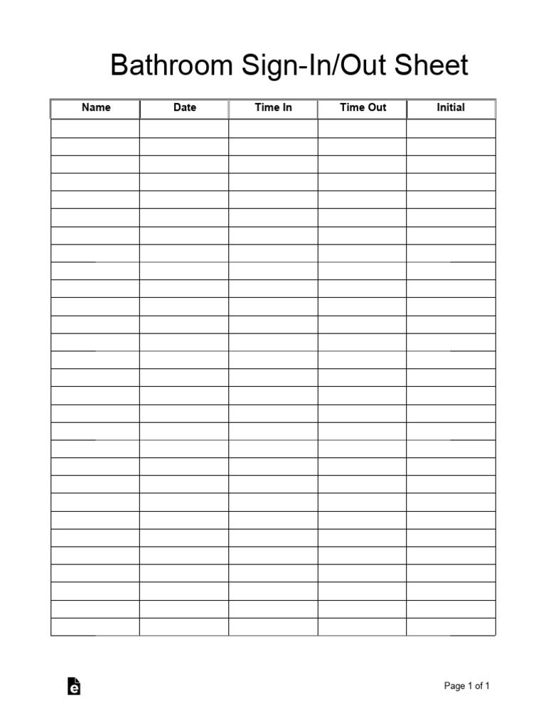 Bathroom-Sign-In-Out-Sheet-3 | PDF