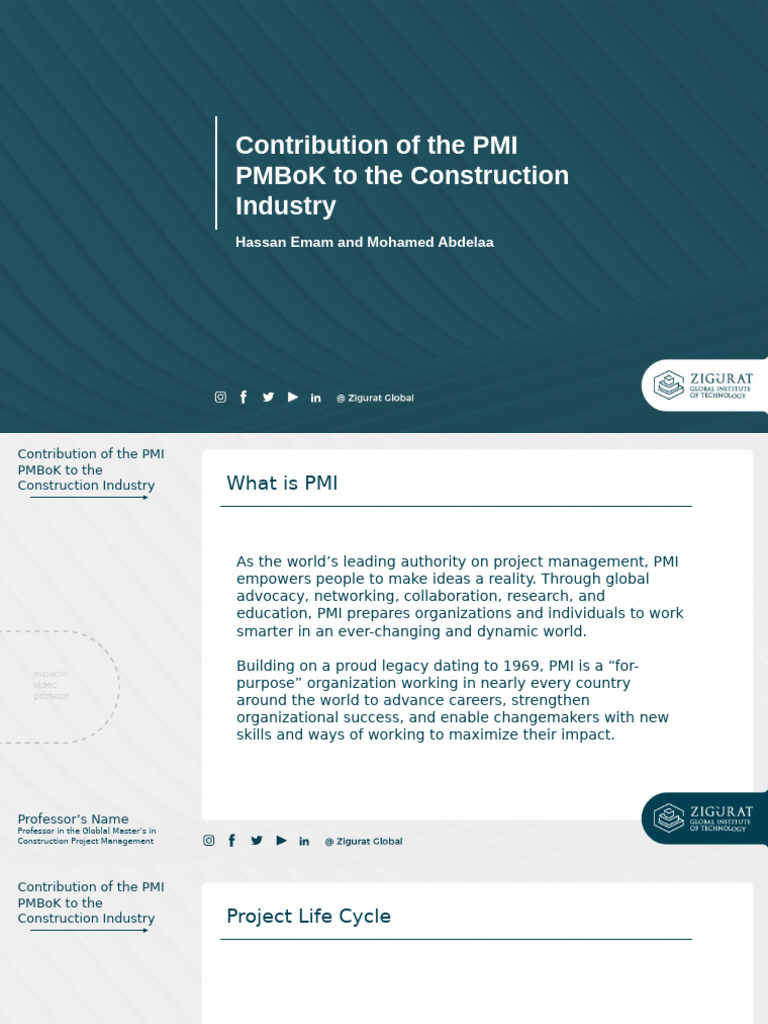 PMBoK's Impact on Construction Success | PDF | Project Management ...