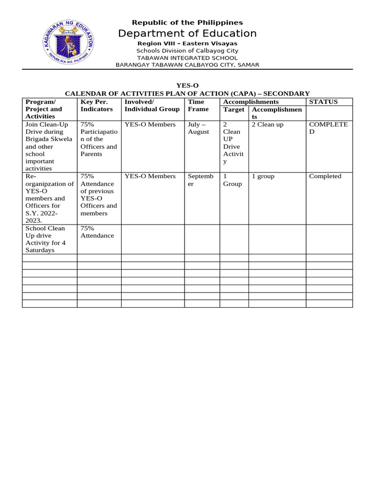 Action Plan Yes_o | PDF