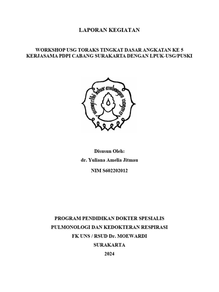 Laporan Kegiatan USG Thoraks Dr. Amel-2 | PDF