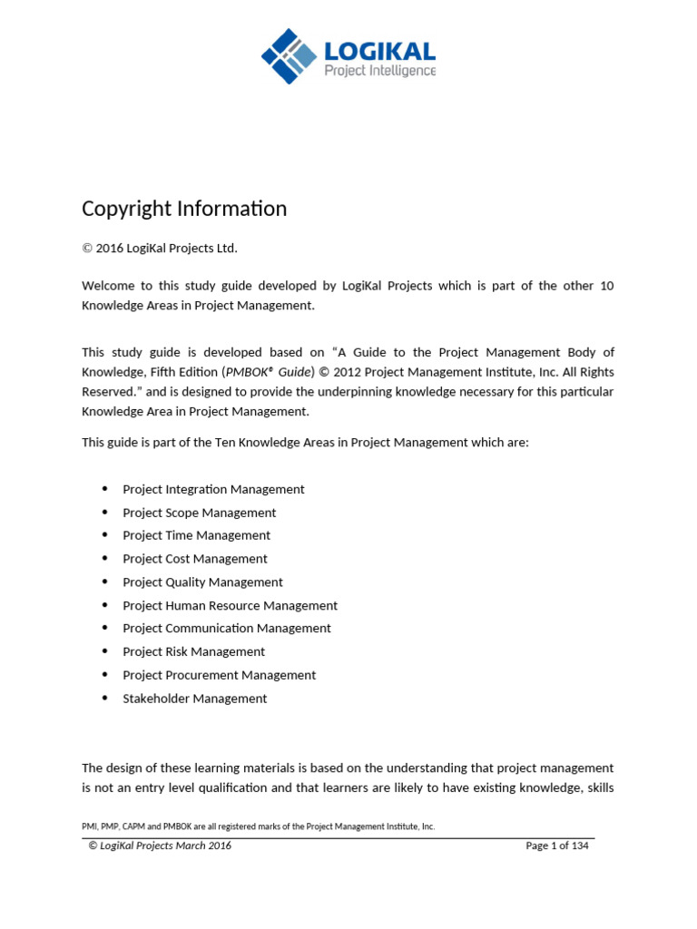 Practical Application of Project Risk Management - Training Manual ...