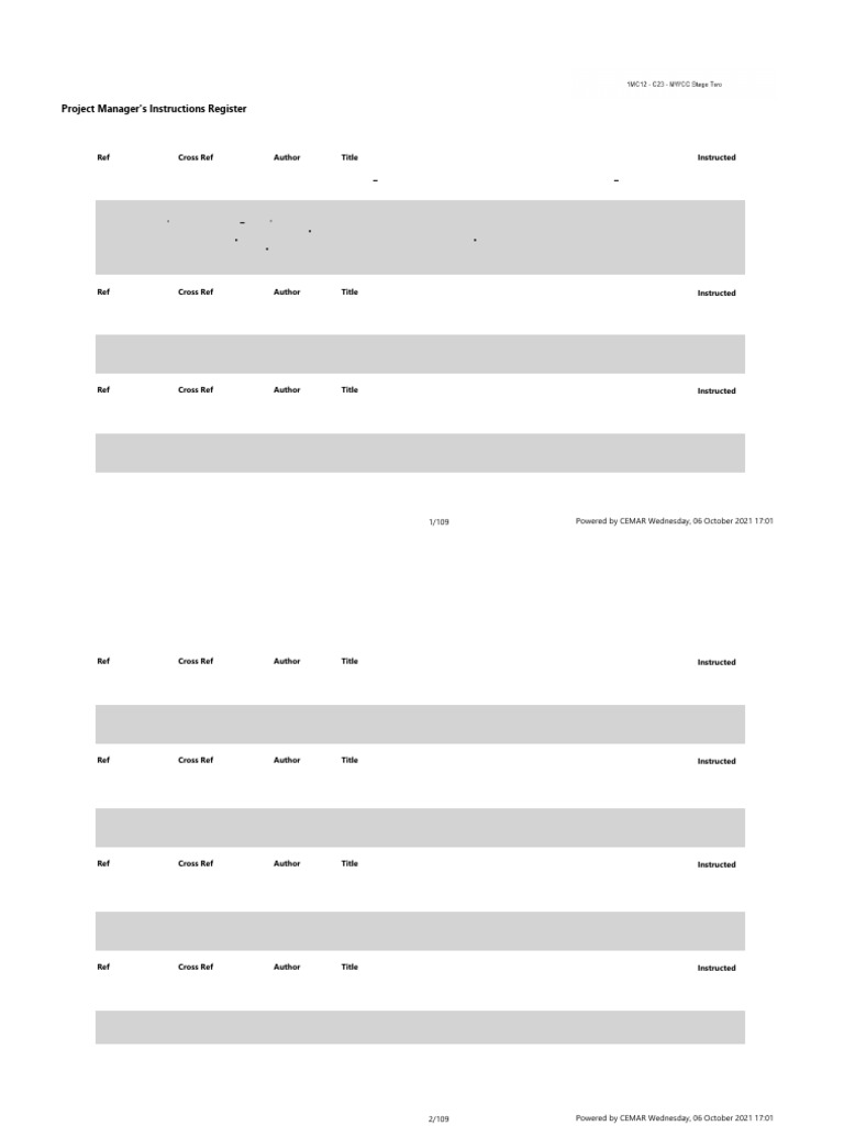 PMI Register Detail | PDF