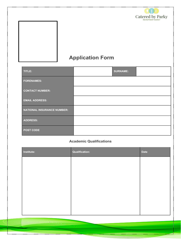 Chef Application form V1.1 | PDF | Employment | Discrimination
