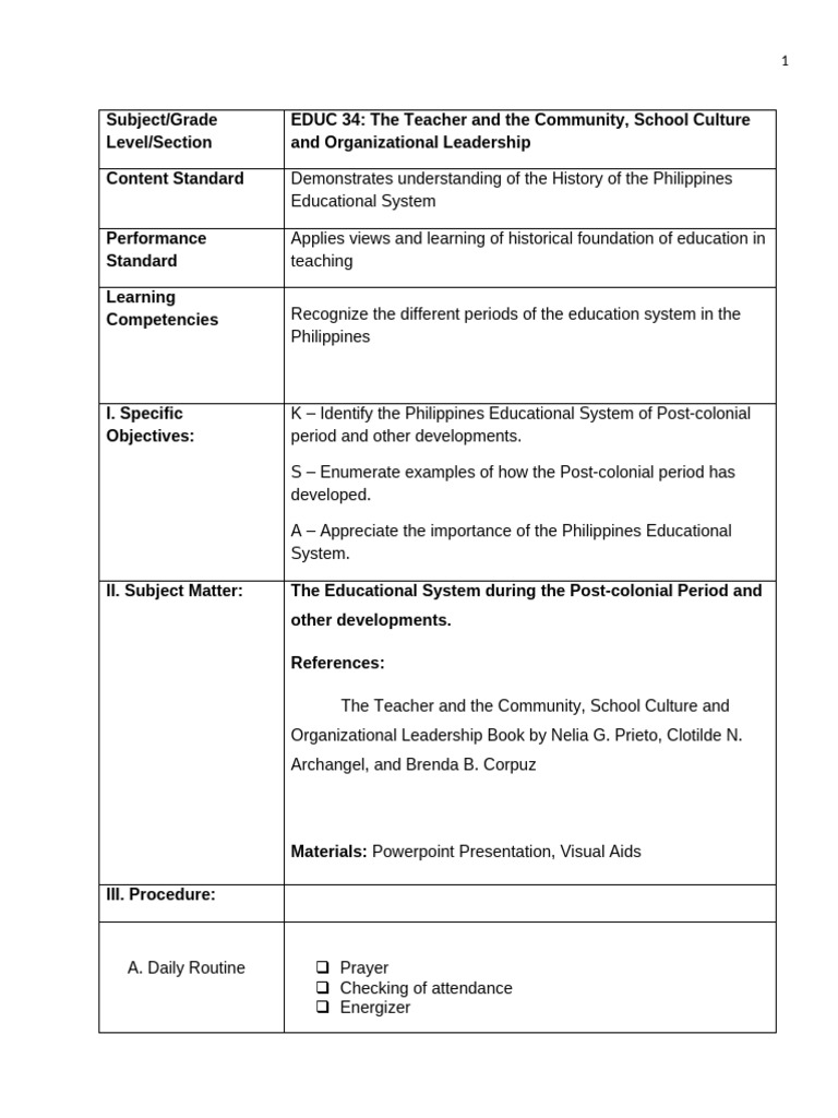 EDUC 31 LP | PDF | Curriculum