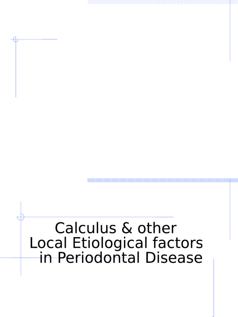 CALCULUS_PRESENTATION | PDF | Dentistry