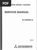 Mitsubishi Engine K3a K3B K3C K3D K3e Service Manual | PDF | Diesel ...