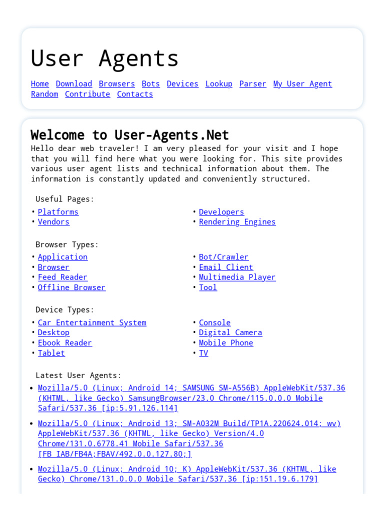 User Agents | PDF