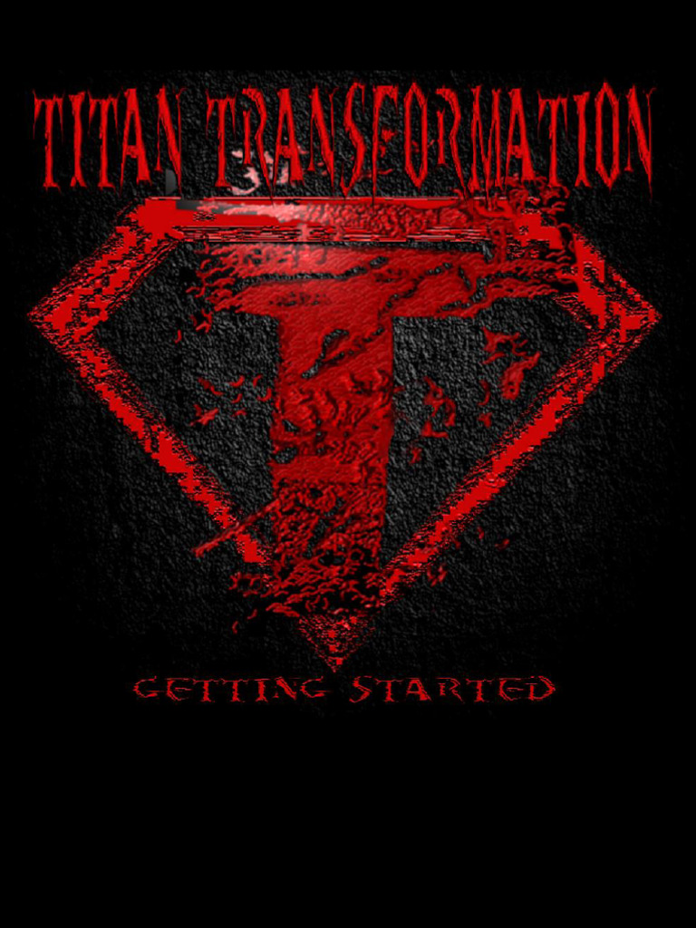 Titan Transformation Getting Started Manual | PDF | Dietary Supplements ...