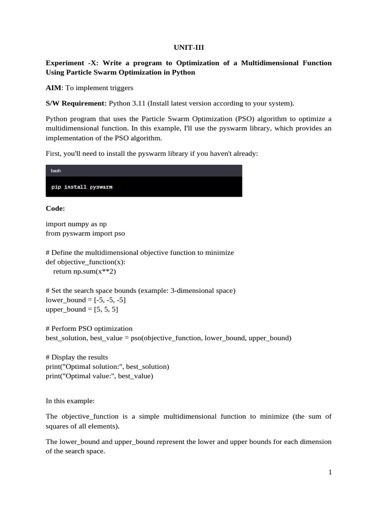 22CSH-259-EXP 3.3 | PDF | Mathematical Optimization | Algorithms