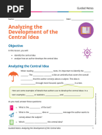 Analyzing Central Idea & Author's Purpose | PDF | Information | Human ...