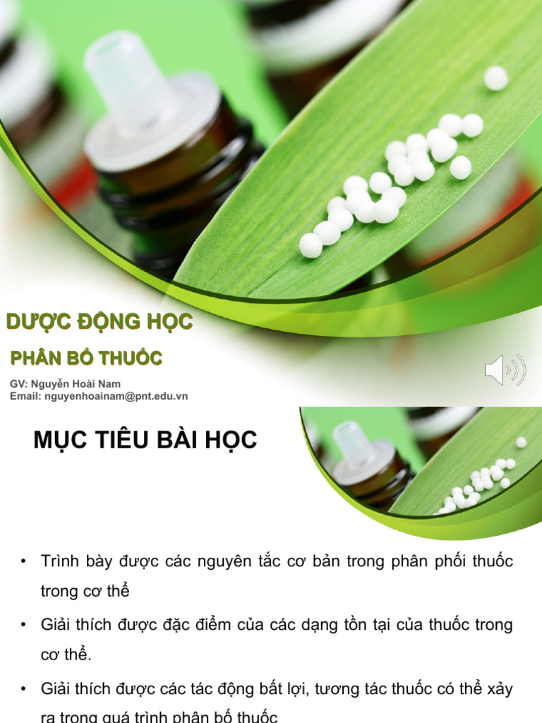 Duoc Dong Hoc - Phan Bo Thuoc | PDF