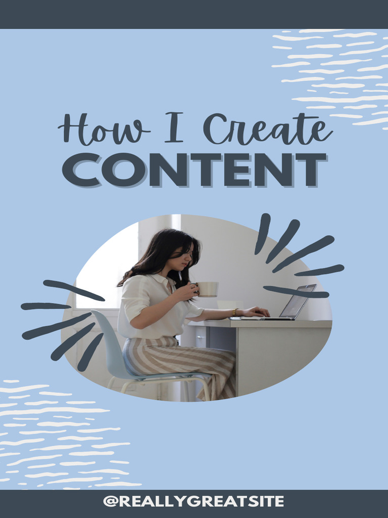 Blue Minimalist Content Creation Instagram Reel Cover Template | PDF