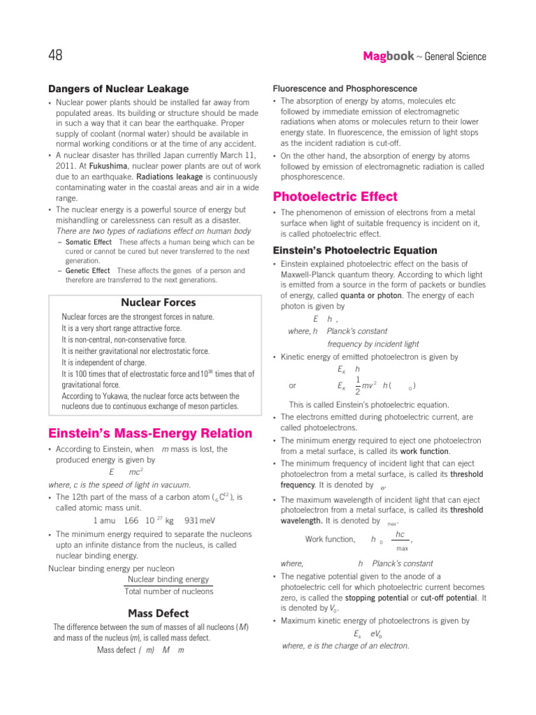 Magbook General Science Poonam Singh - Compress - Cutter | PDF | Photoelectric Effect | Emission ...